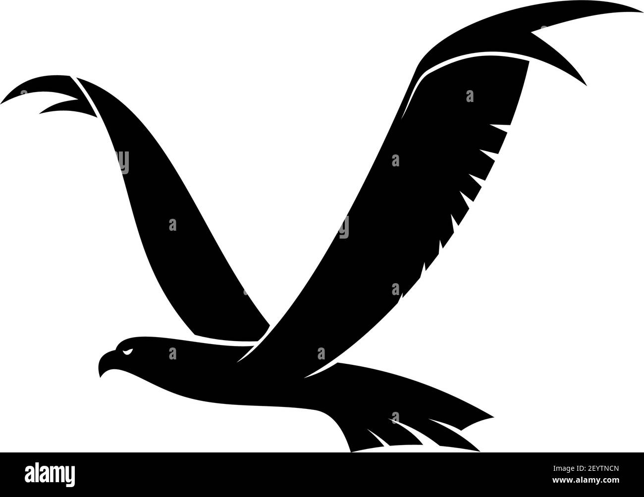 Flying Hawk Silhouette