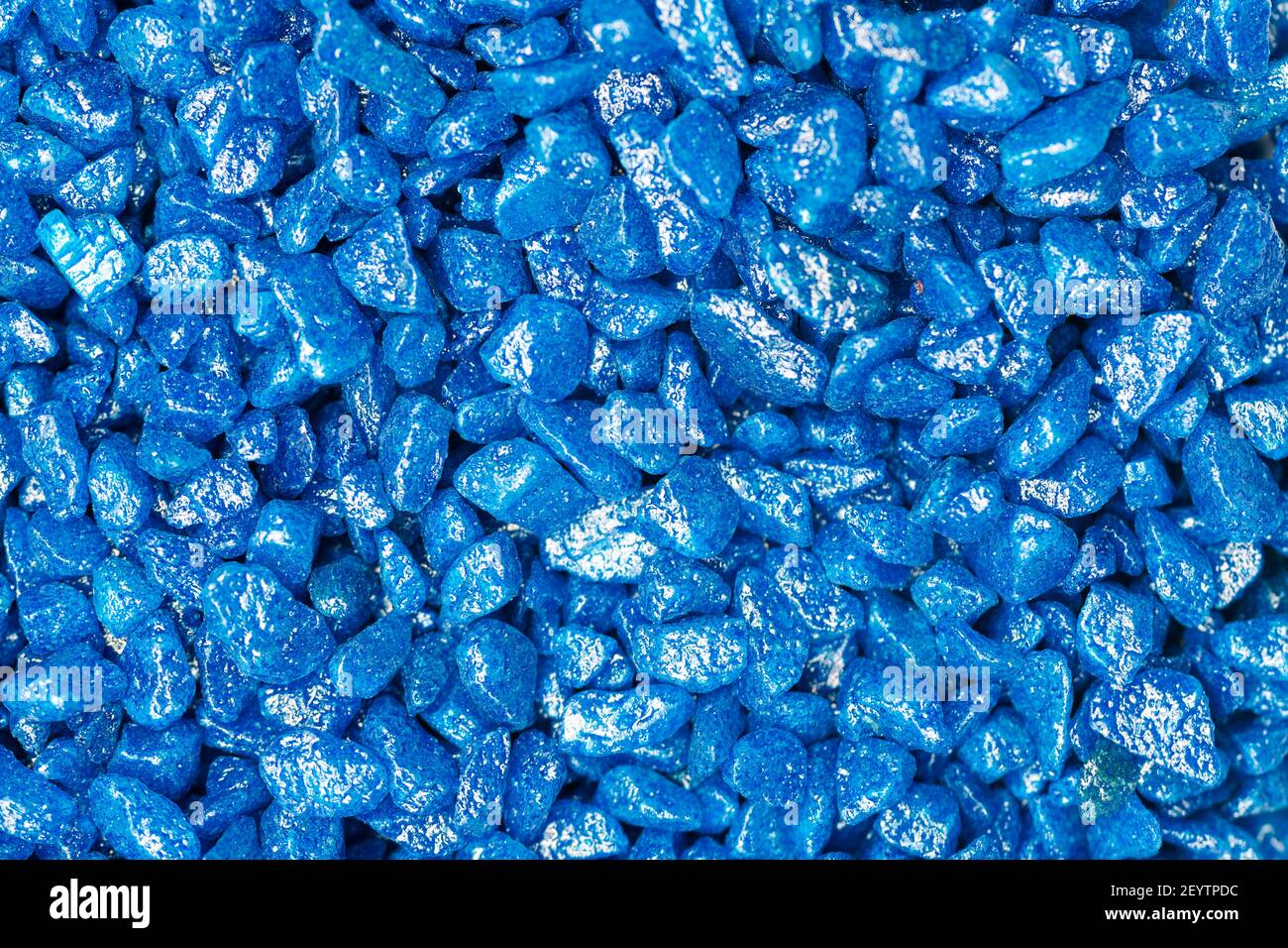 Light blue gemstone fake pattern. Blue glitter stones for garden ...