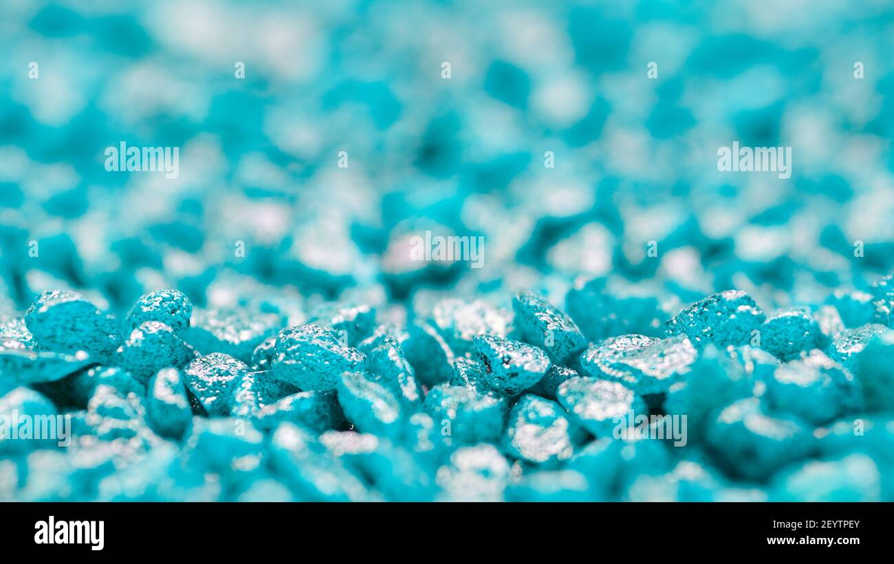 Turquoise gemstone fake pattern. Blue glitter stones for garden ...