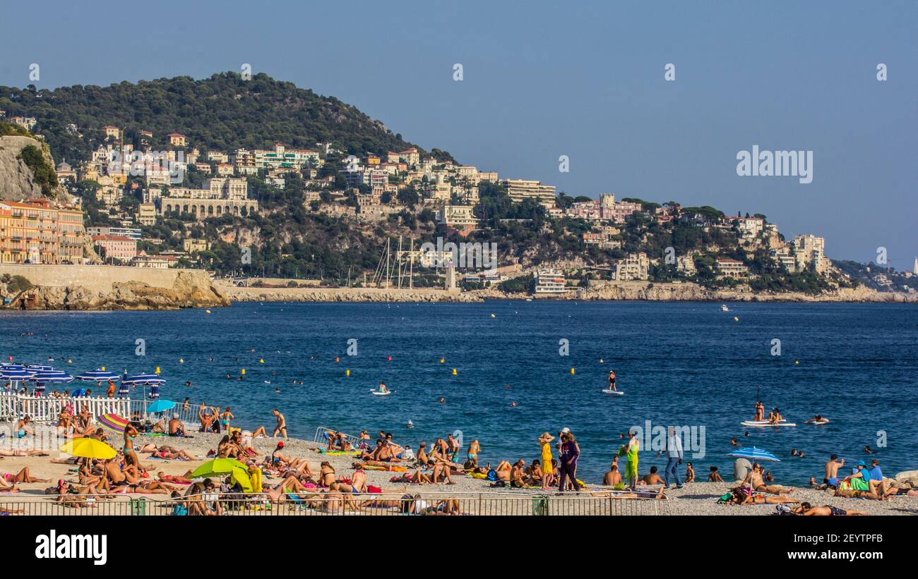 Urban scene from the street of Nice, France Stock Photo - Alamy