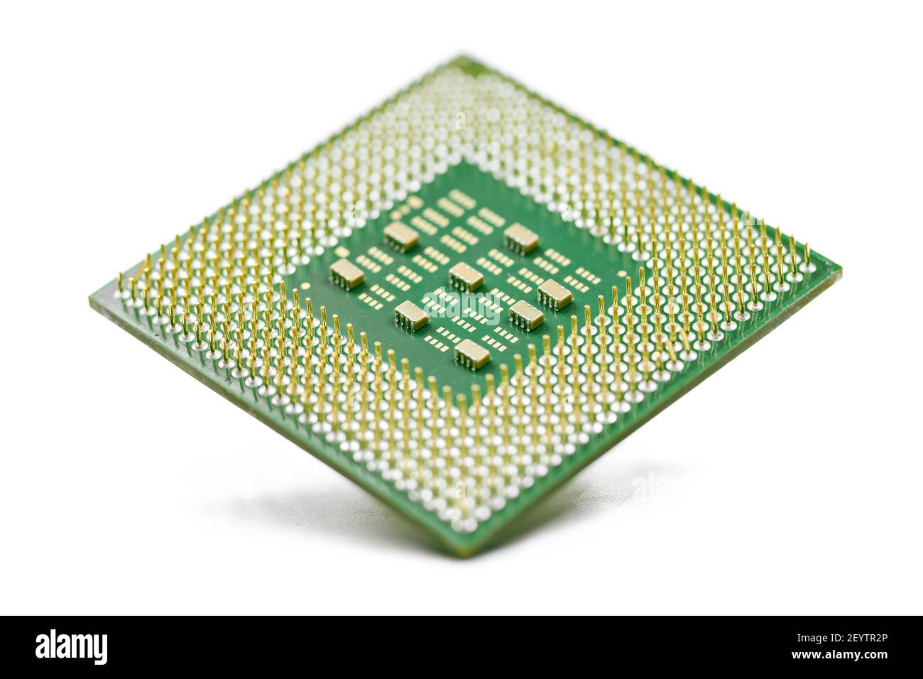 CPU, central processor unit, isolated background. Main electronic ...