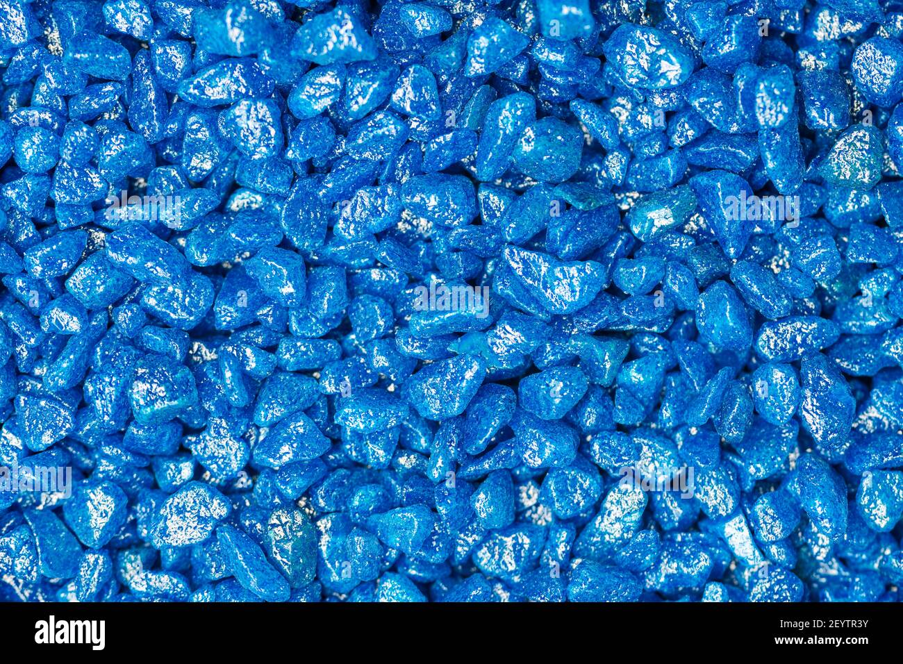 Light blue gemstone fake pattern. Blue glitter stones for garden ...