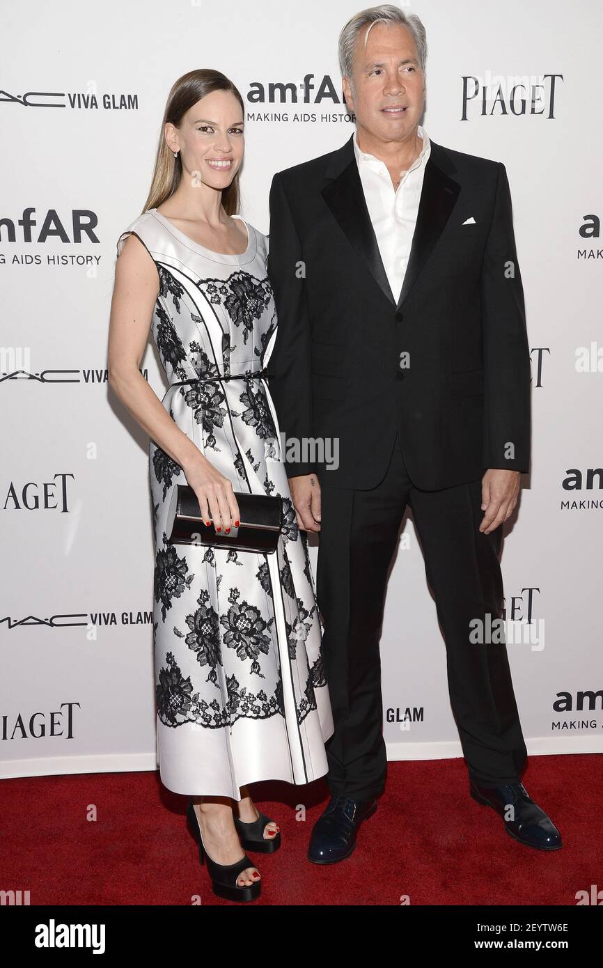 07 June 2012 - New York - (L-R) Actress Hilary Swank and Robert Duffy ...