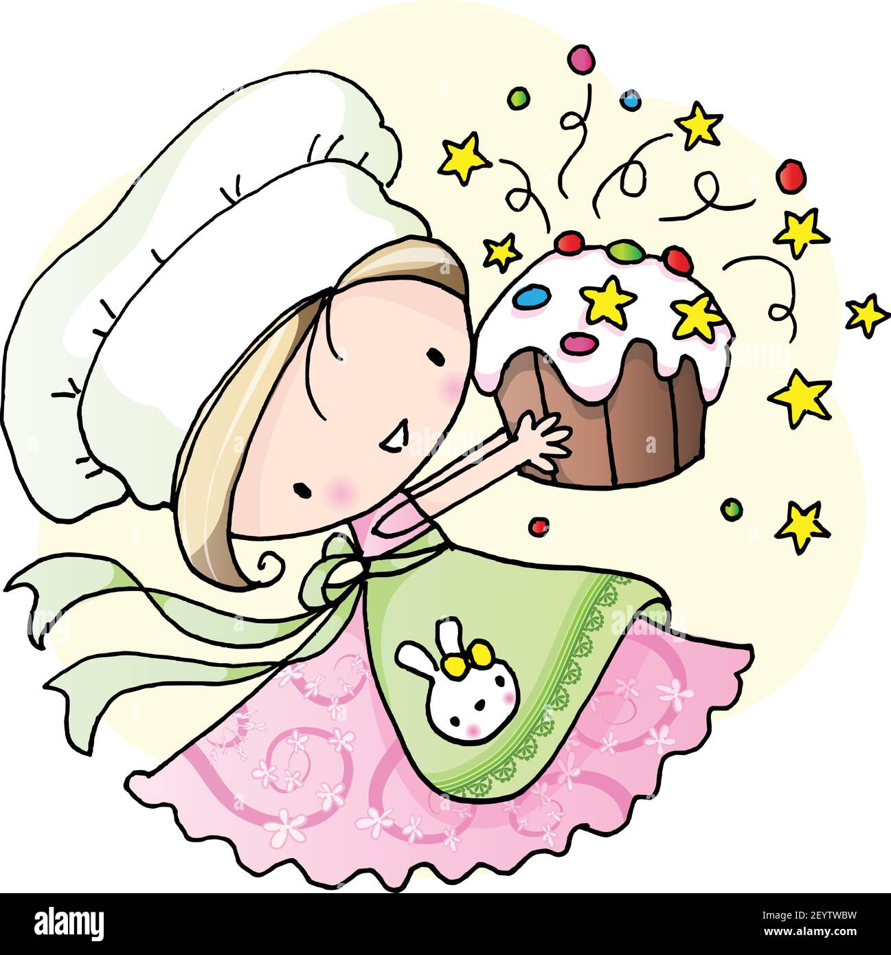 vector cartoon girl Stock Vector Image & Art - Alamy