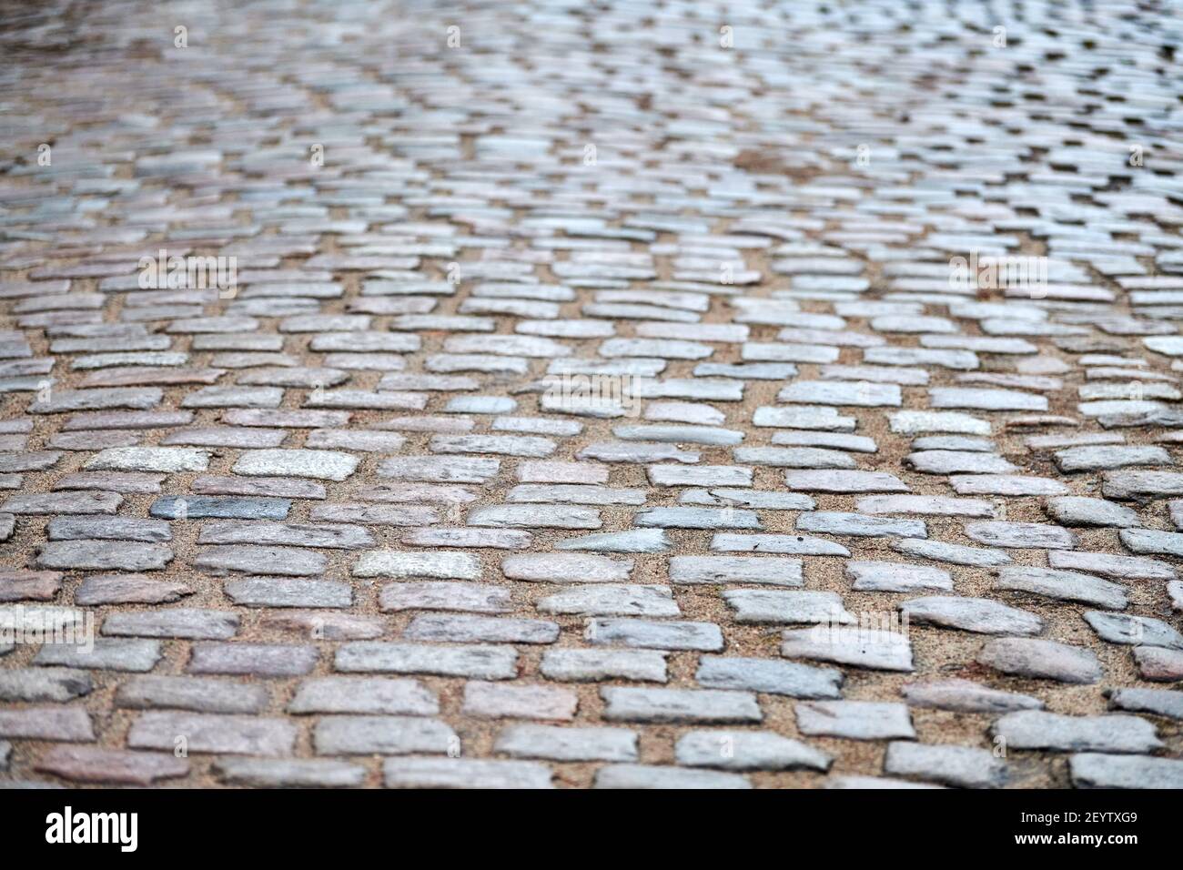 Paving stones at city street. Old german pavement stones texture ...