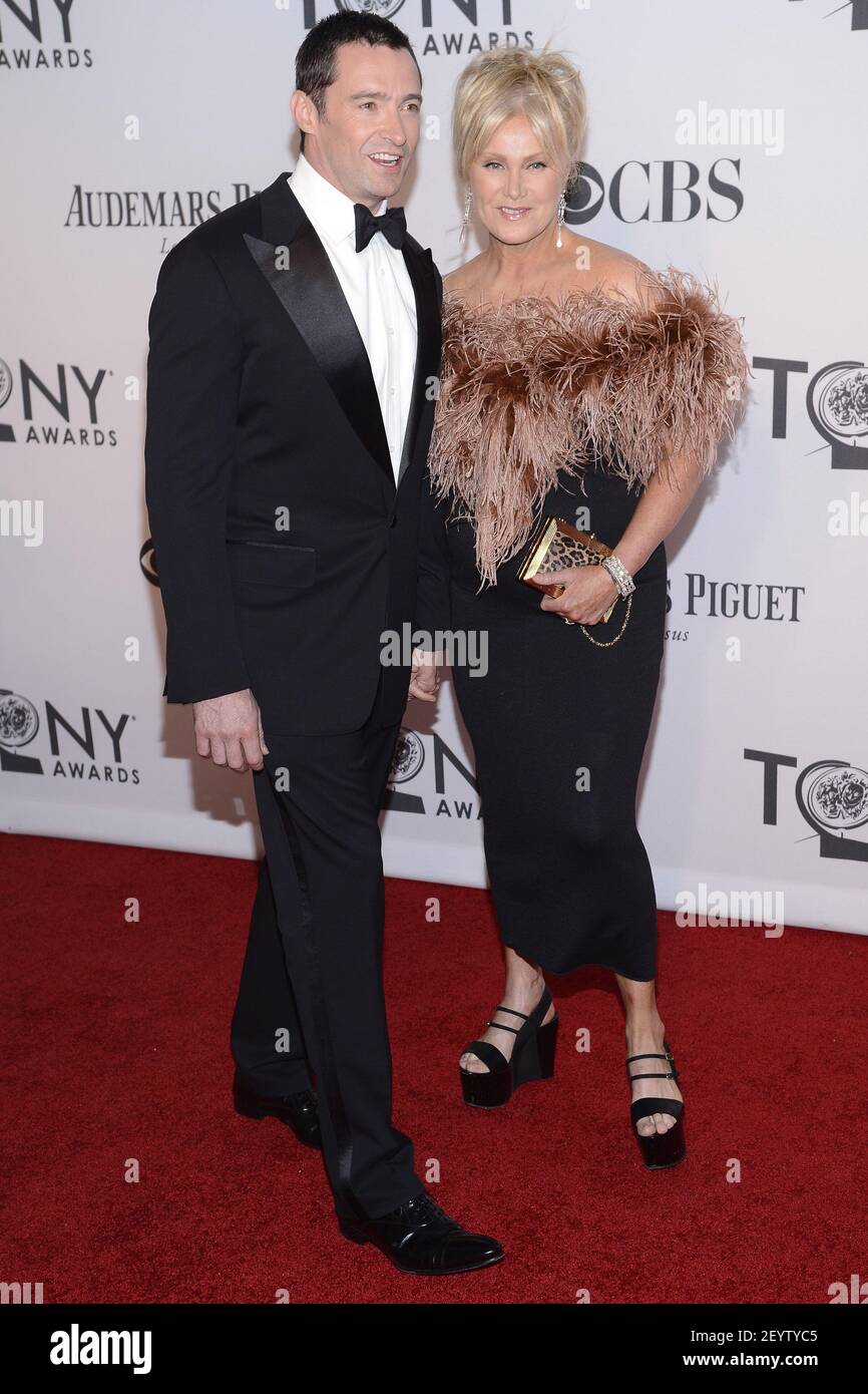 10 June 2012 - New York - (L-R) Hugh Jackman and his wife Deborra-Lee ...