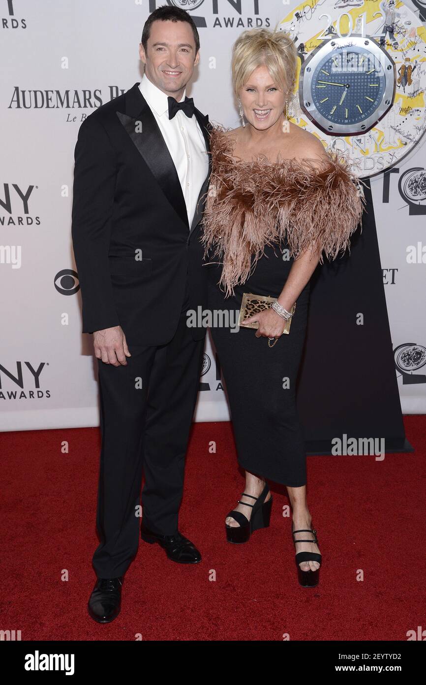 10 June 2012 - New York - (L-R) Hugh Jackman and his wife Deborra-Lee ...