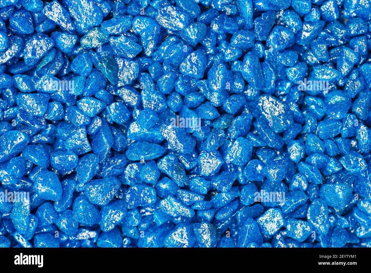 Light blue gemstone fake pattern. Blue glitter stones for garden ...