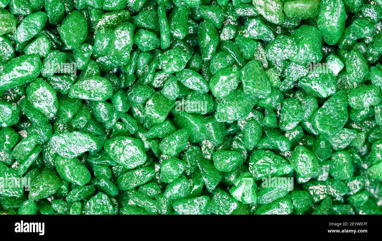 Emerald gemstone fake pattern. Green glitter stones for garden ...