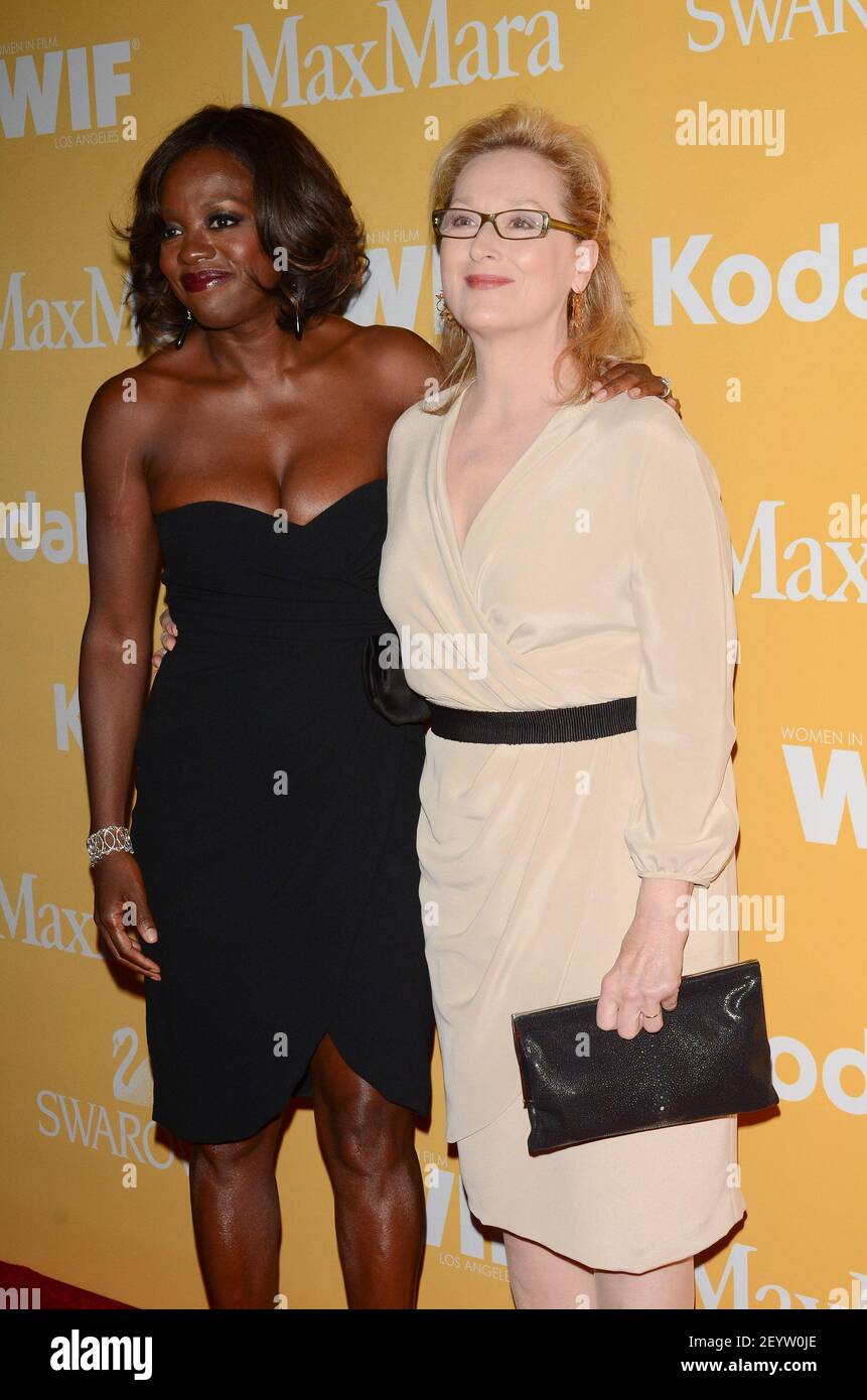Meryl Streep and Viola Davis. 12 June, 2012, Beverly Hills, California ...