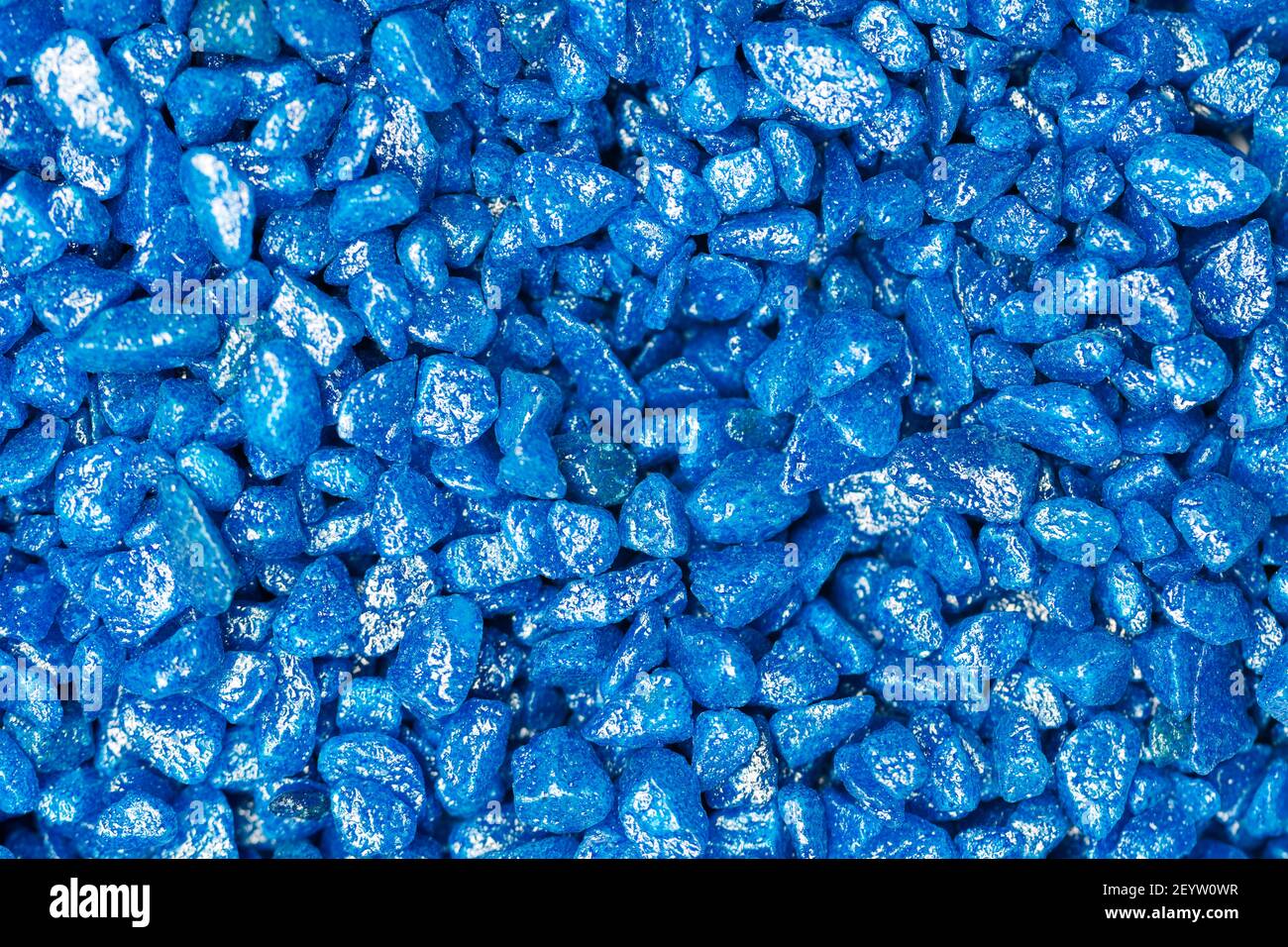 Light blue gemstone fake pattern. Blue glitter stones for garden ...