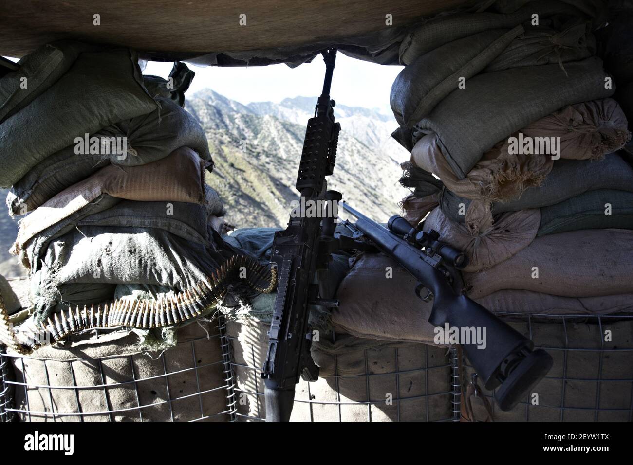 14 June 2012 - Kunar Province, Afghanistan - Inside a Afghan National ...