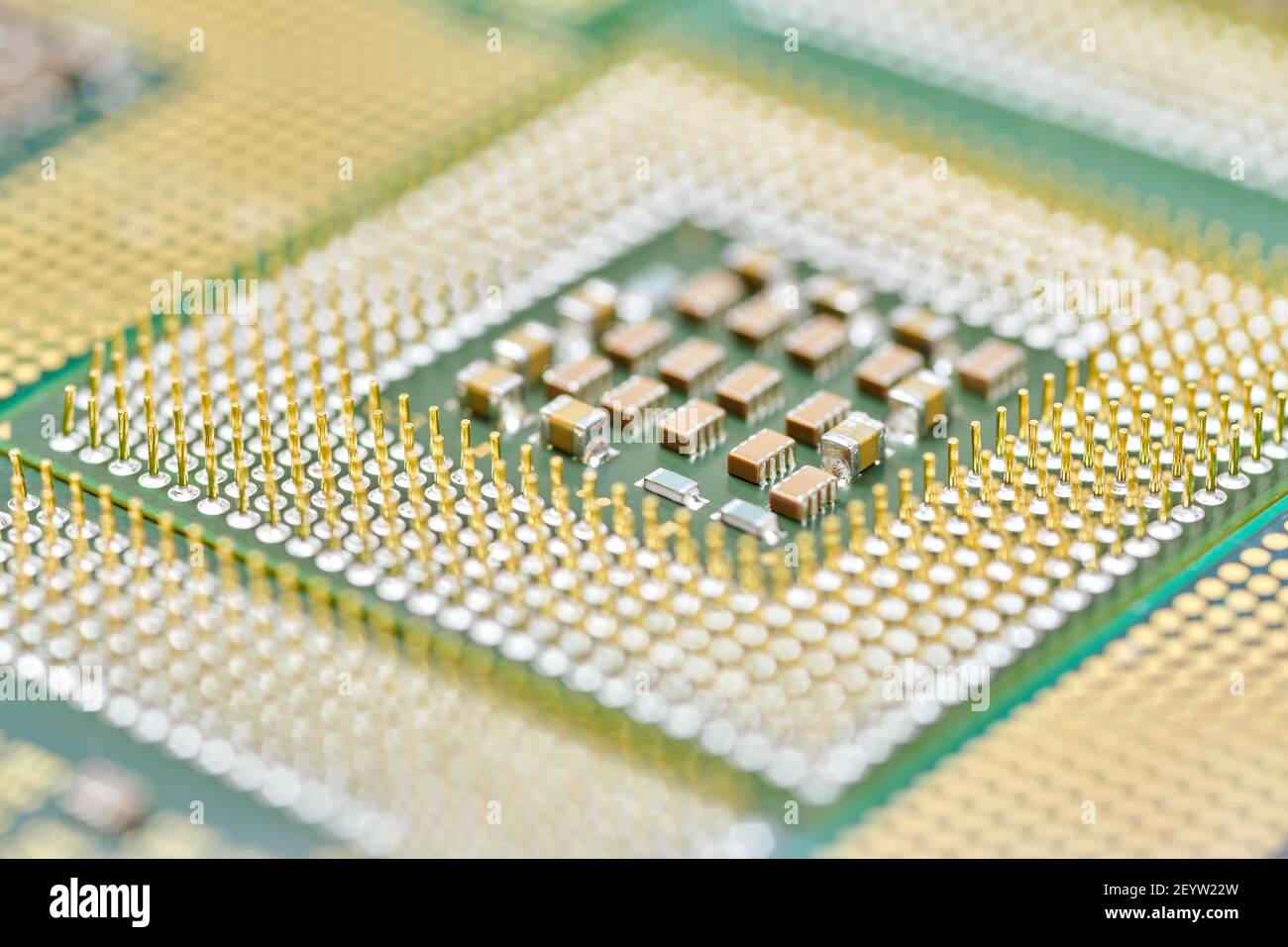 CPU, central processor unit, isolated background. Main electronic ...