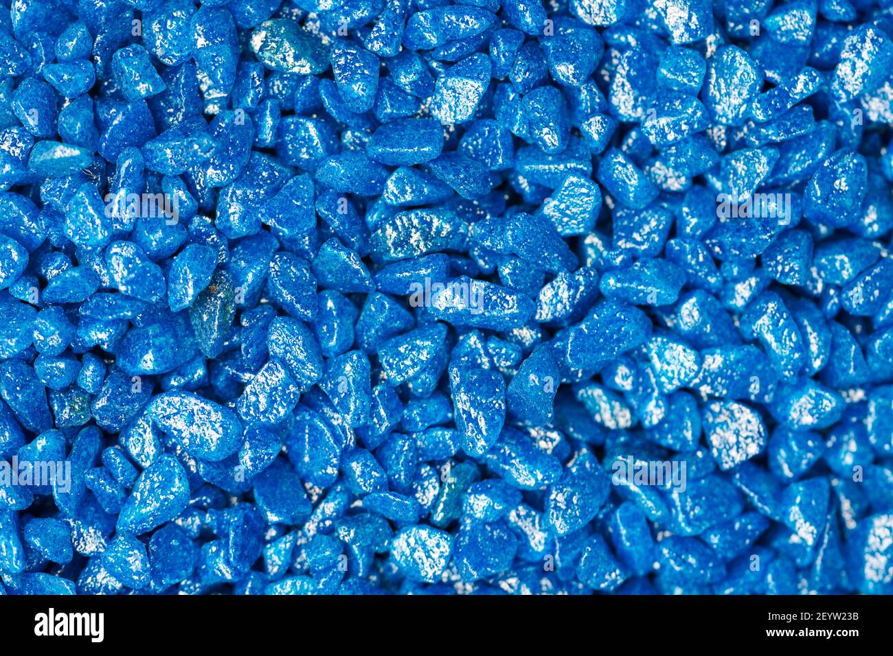 Light blue gemstone fake pattern. Blue glitter stones for garden ...