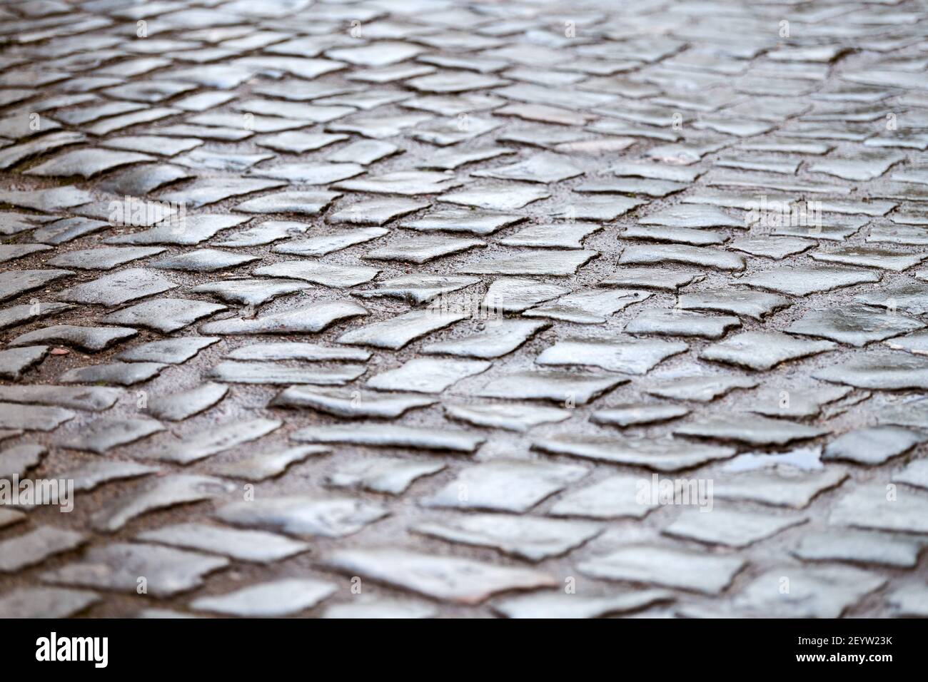 Paving stones at city street. Old german pavement stones texture ...