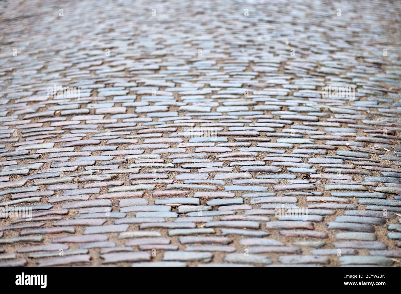Paving stones at city street. Old german pavement stones texture ...