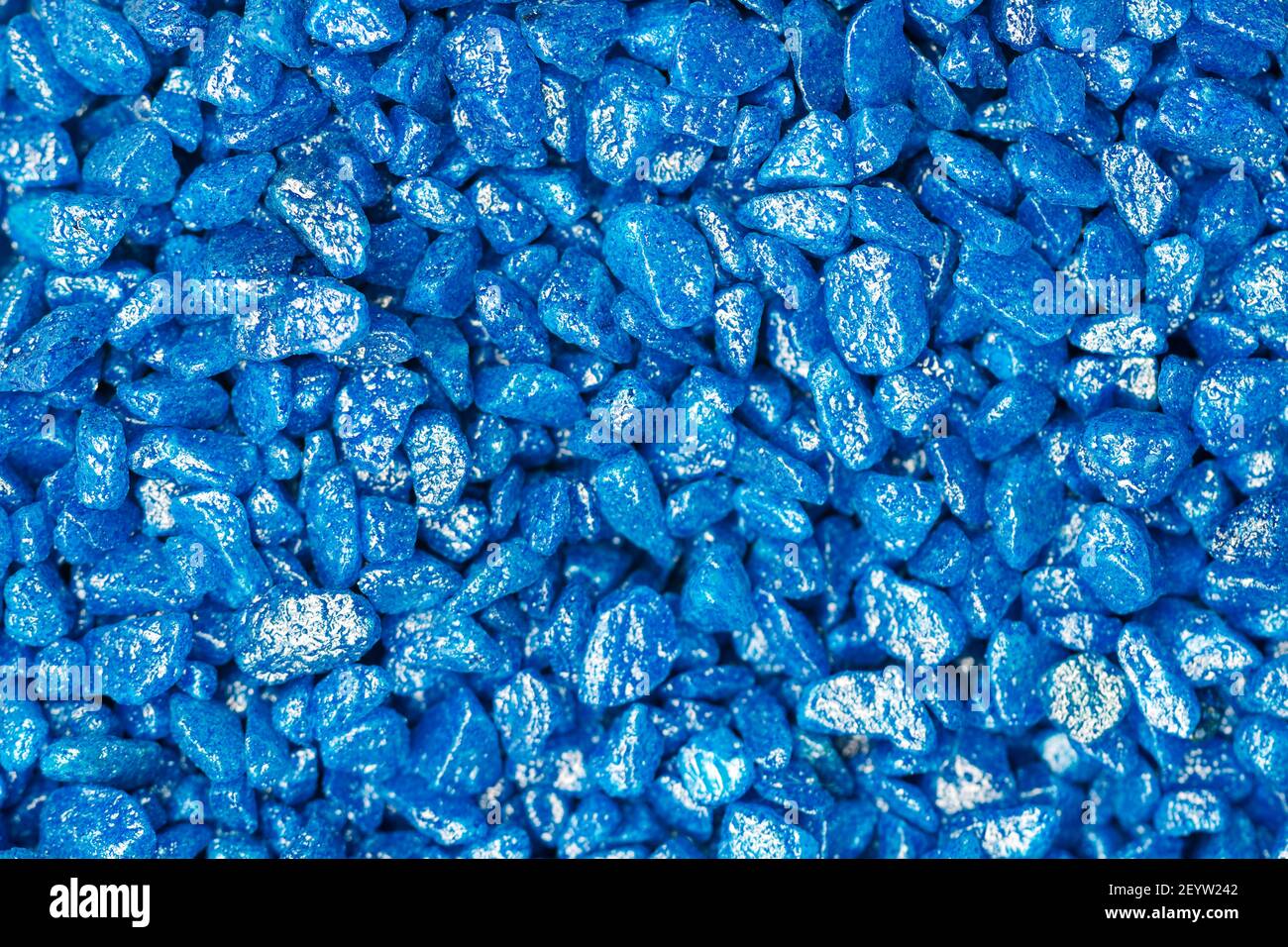 Light blue gemstone fake pattern. Blue glitter stones for garden ...