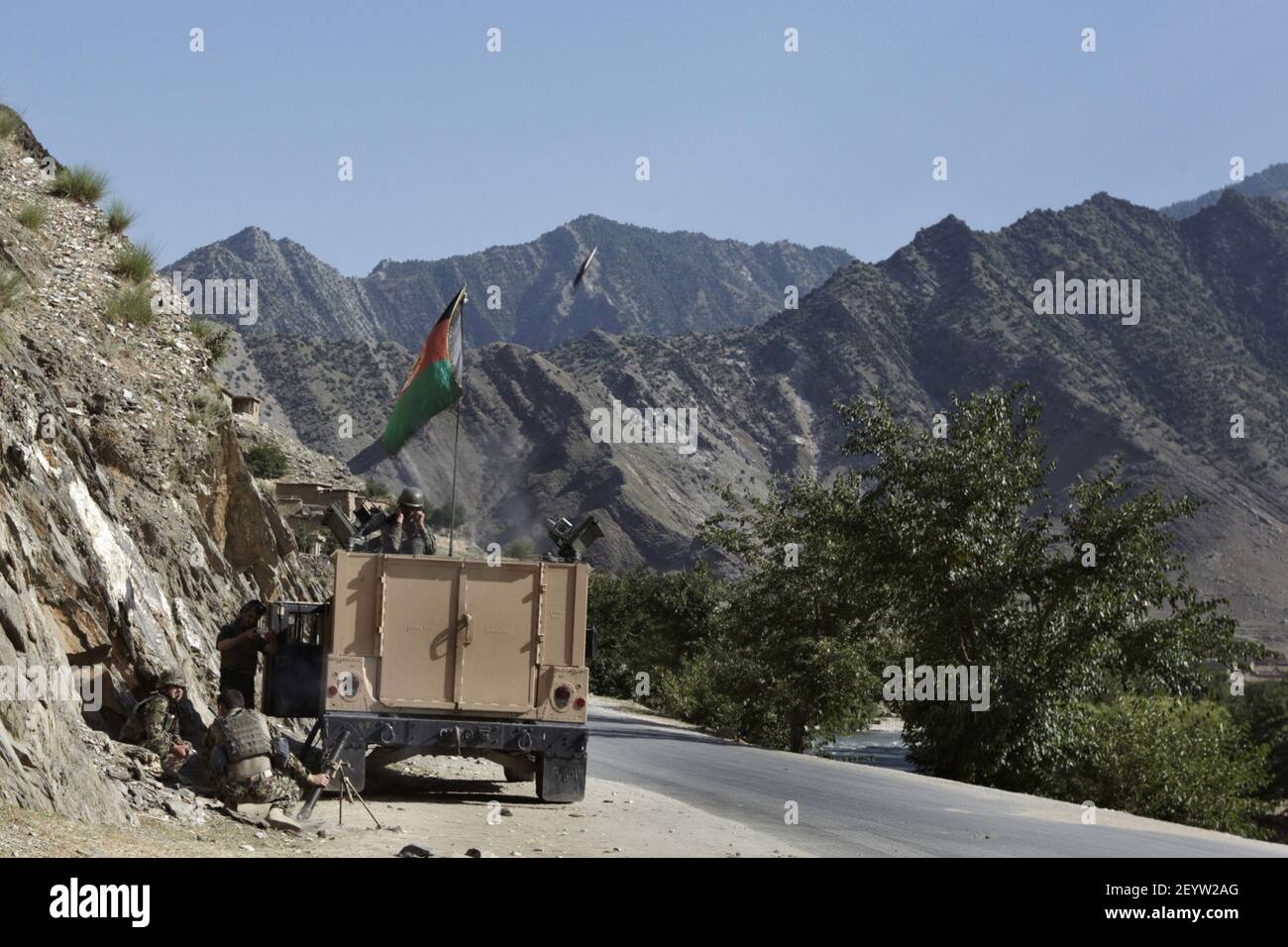 15 June 2012 - Pech Valley, Afghanistan - Afghan National Army soldiers ...
