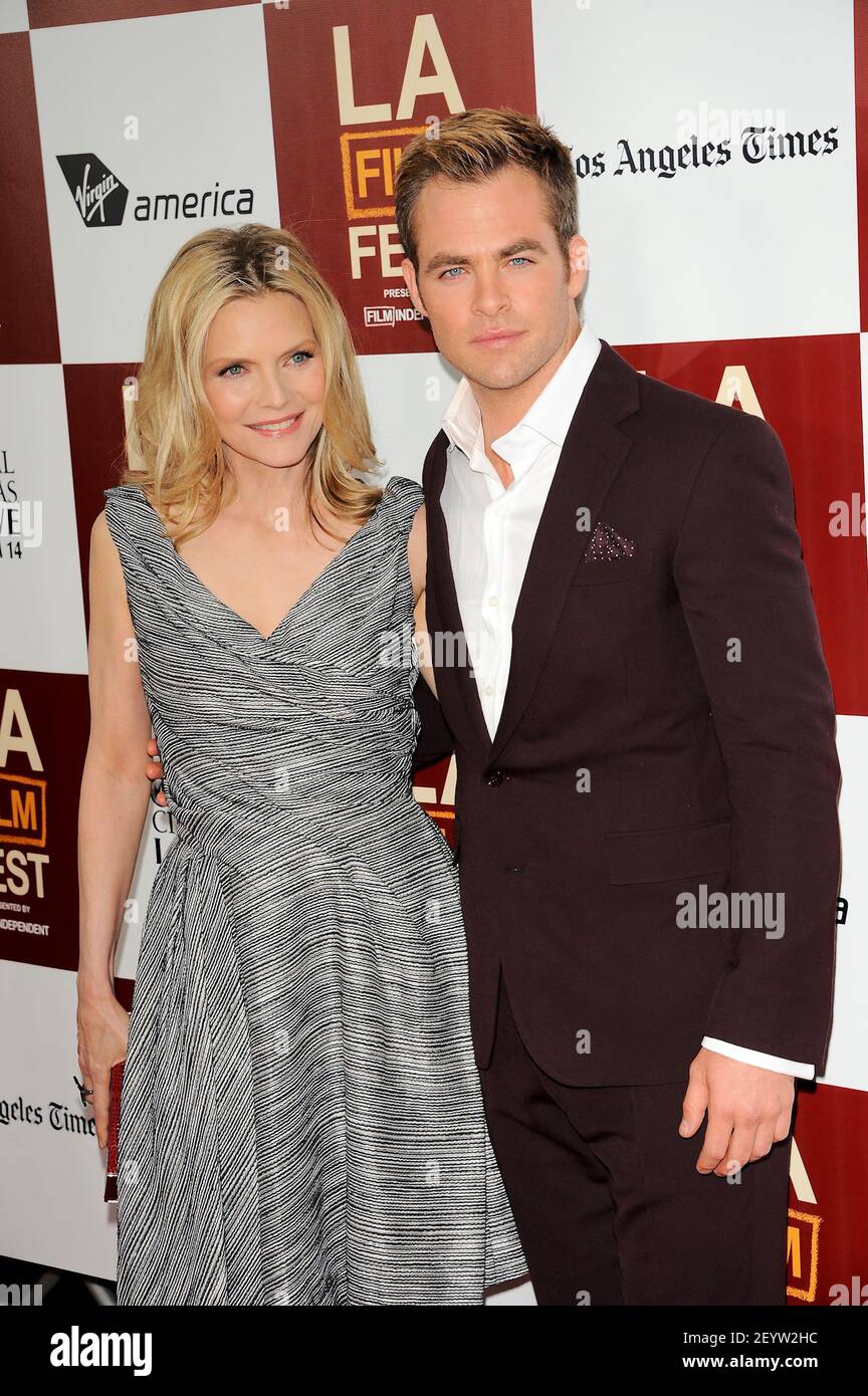 Michelle Pfeiffer and Chris Pine. 15 June, 2012, Los Angeles ...