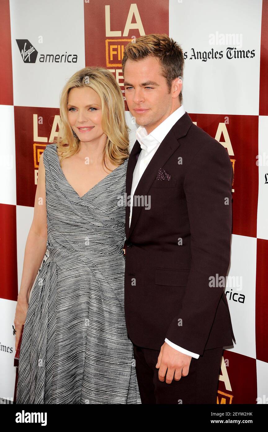 Michelle Pfeiffer and Chris Pine. 15 June, 2012, Los Angeles ...