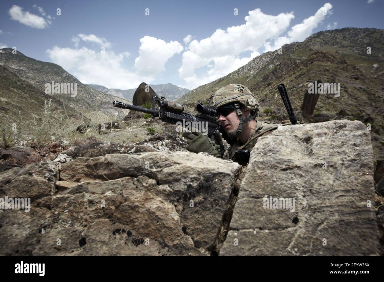 17 June 2012 - Pech Valley, Afghanistan - US Army soldier from the 4th ...