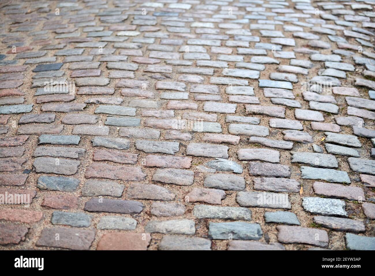 Paving stones at city street. Old german pavement stones texture ...