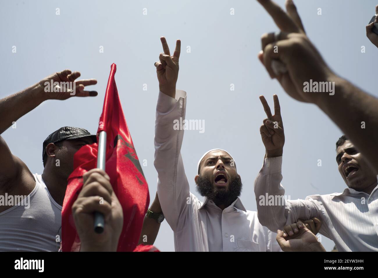 18 June 2012 Cairo Egypt First Reactions Of Joy From Militant