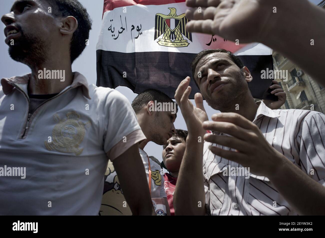 18 June 2012 Cairo Egypt First Reactions Of Joy From Militant