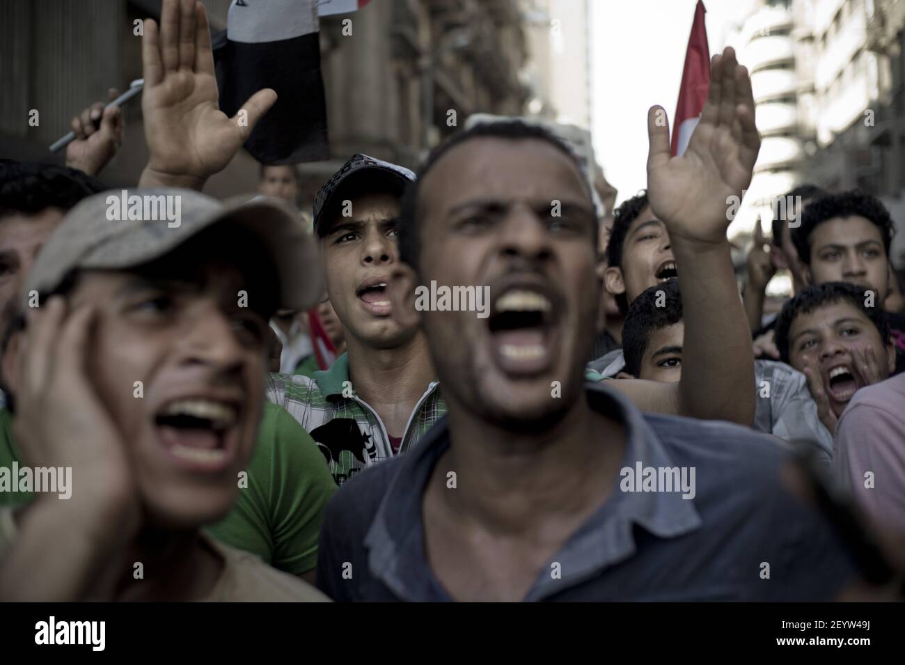 18 June 2012 Cairo Egypt First Reactions Of Joy From Militant