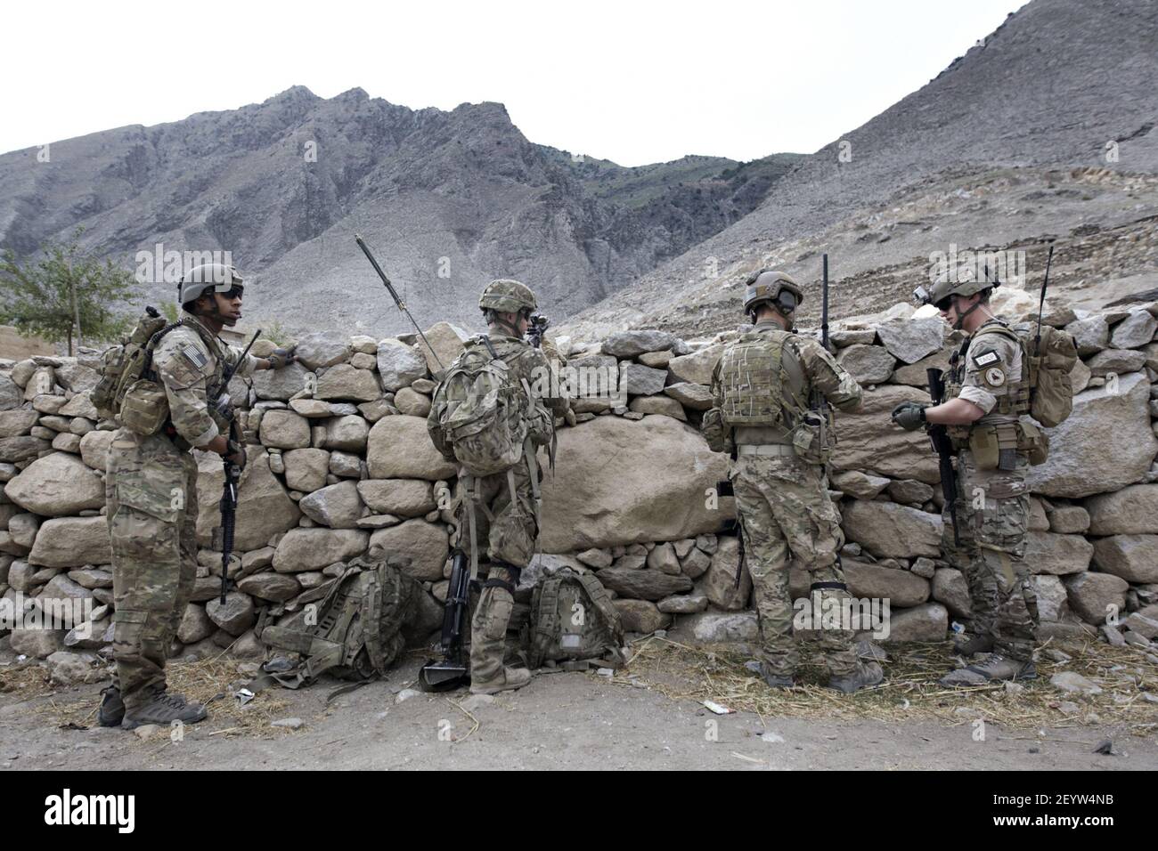 20 June 2012 - Kunar Province, Afghanistan - A US Army soldier during a ...