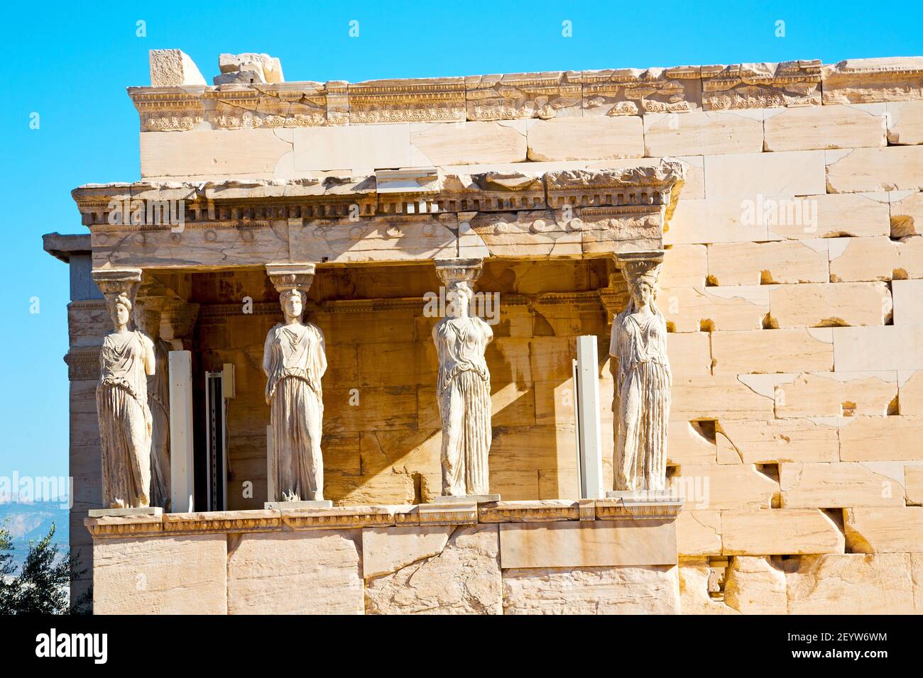 Statue acropolis athens architecture Stock Photo - Alamy