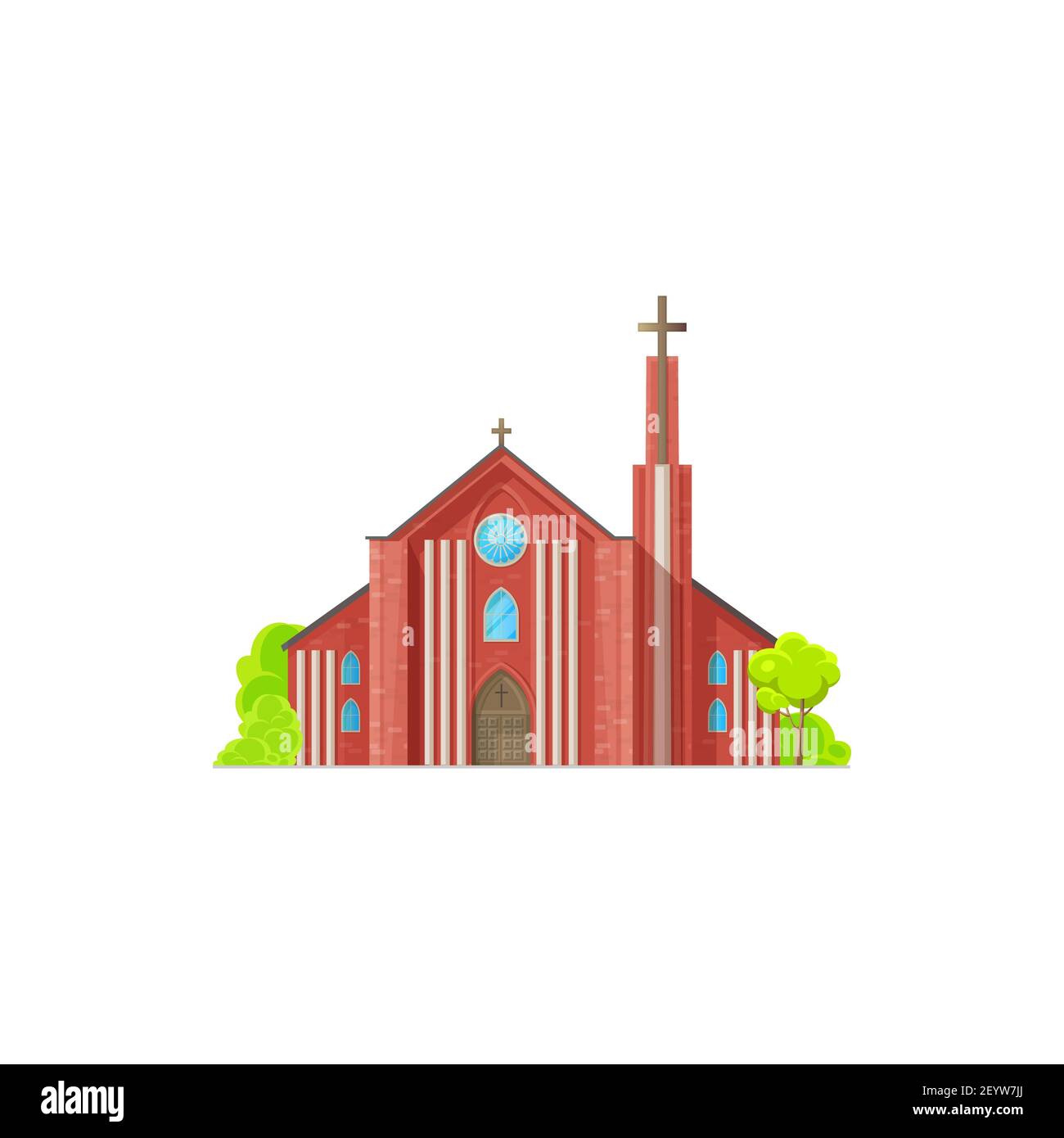 Belief faith brick design cathedral Stock Vector Images - Alamy