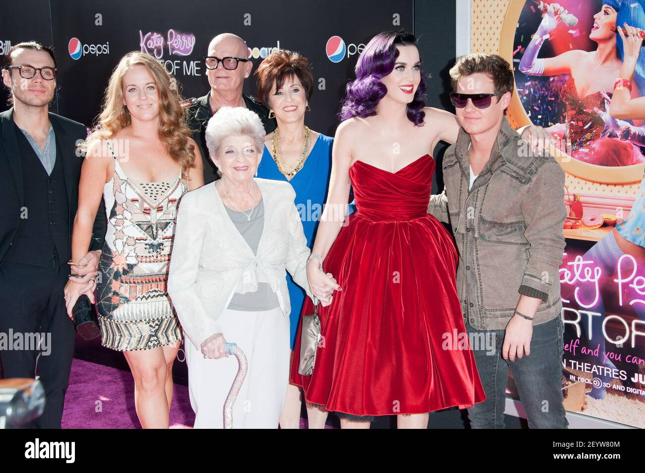 Katy Perry and family. 26 June, 2012, Hollywood, California. 'Katy ...