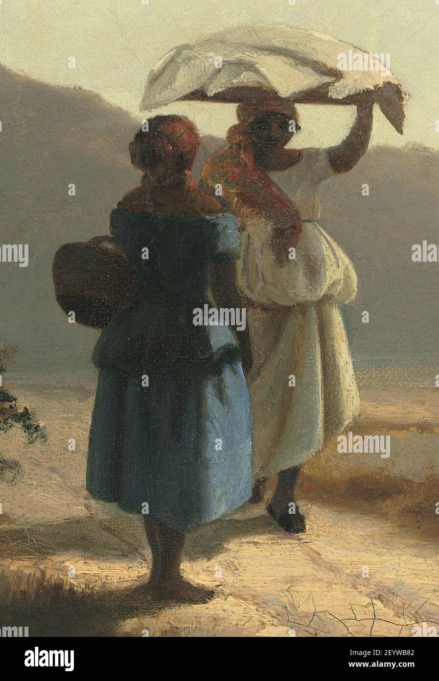 Deux femmes causant au bord de la mer, Saint Thomas (Camille Pissarro ...