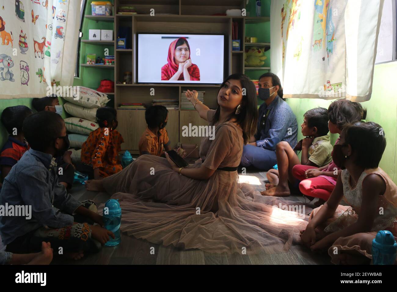 Dhaka, Bangladesh. 6th Mar, 2021. Maria Mumu, the founder of MOSHAL ...