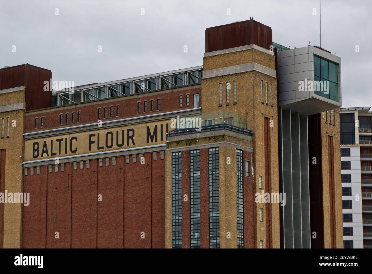 The old Baltic Flour Mill building stands on the Gateshead side of the ...