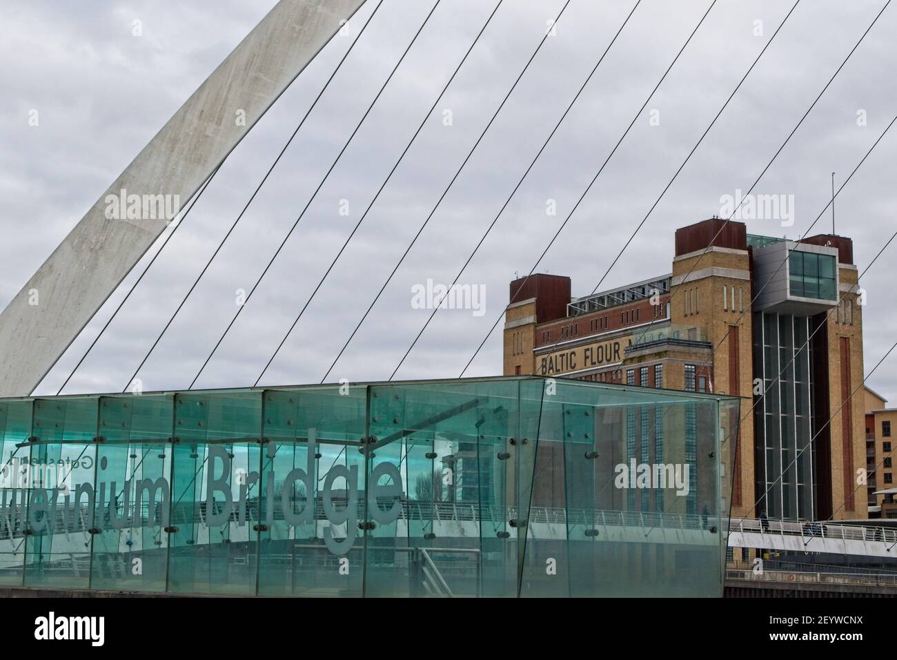 The old Baltic Flour Mill building stands on the Gateshead side of the ...
