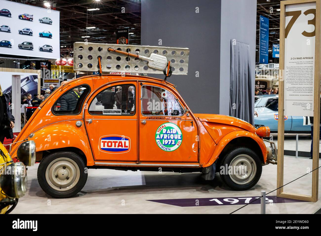 Citroen 2CV Raid Afrique during the Retromobile Show, from February 5 ...