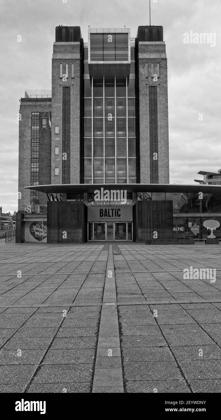 The old Baltic Flour Mill building stands on the Gateshead side of the ...