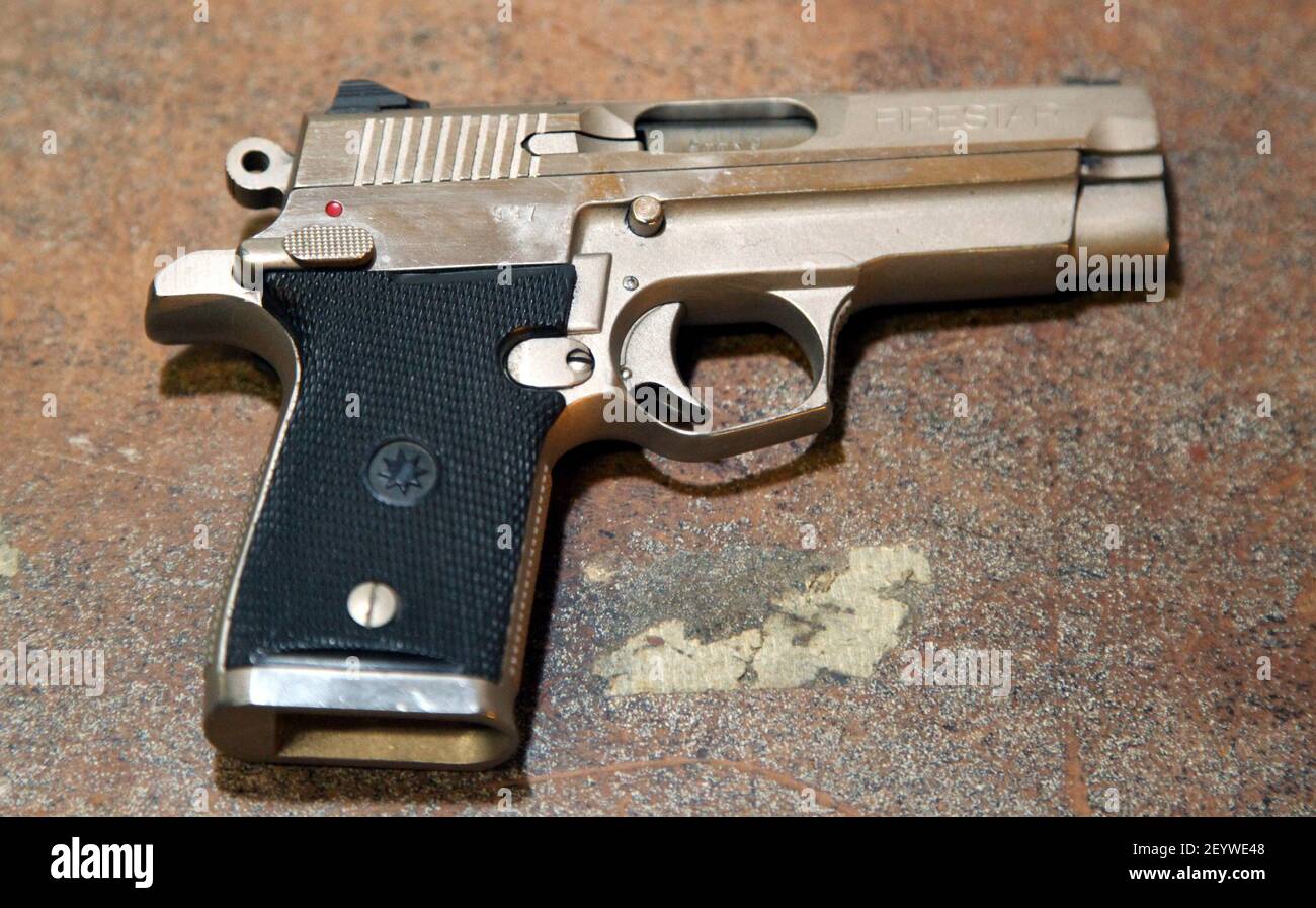 12 July 2012 - Southern Louisiana, USA - Firearms in America. A 9mm ...