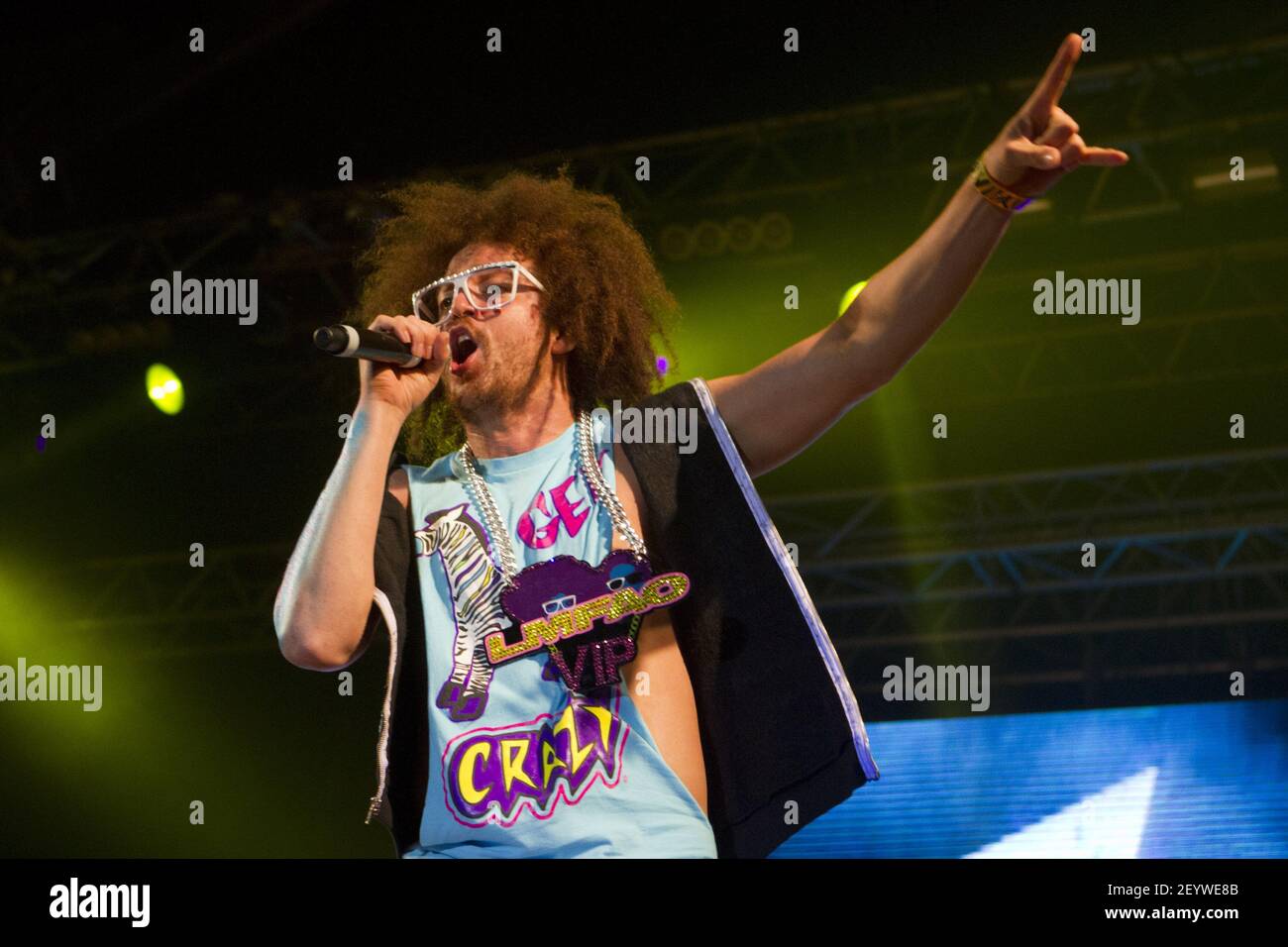 13 July 2012 - Lisbon, Portugal - American singer RedFoo from the band ...