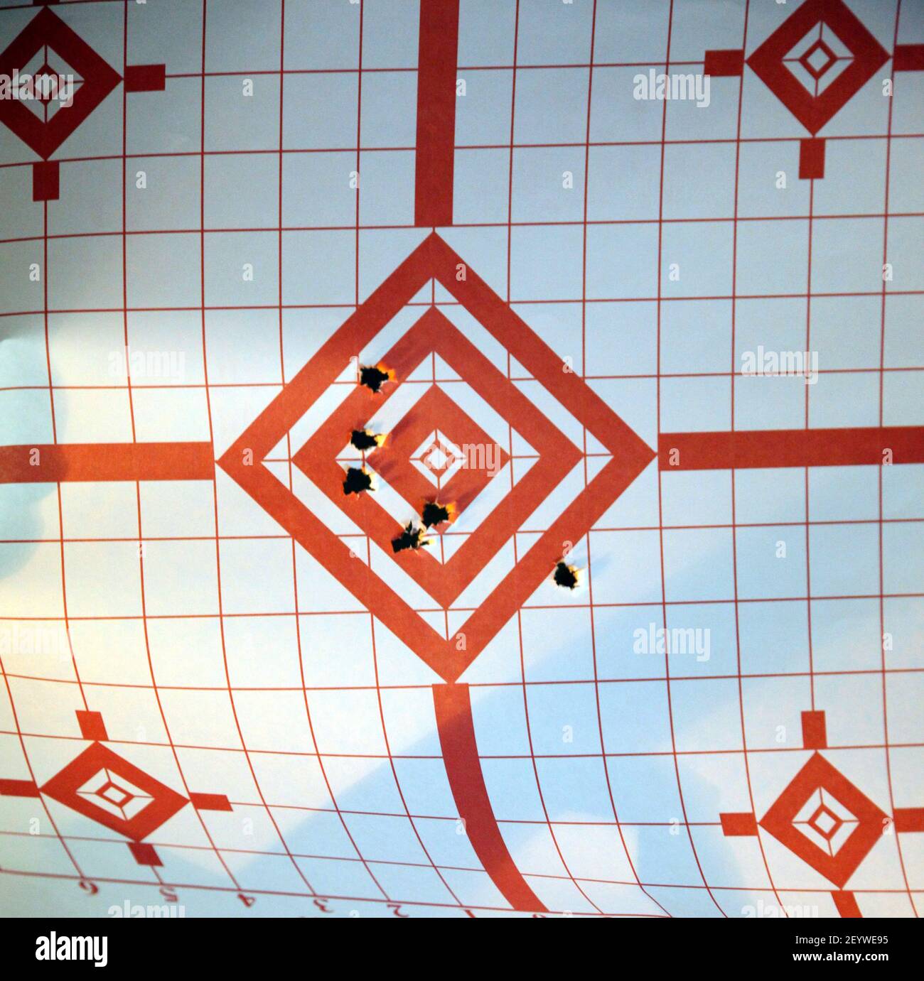 12 July 2012 - Southern Louisiana, USA - Firearms in America. Targets ...