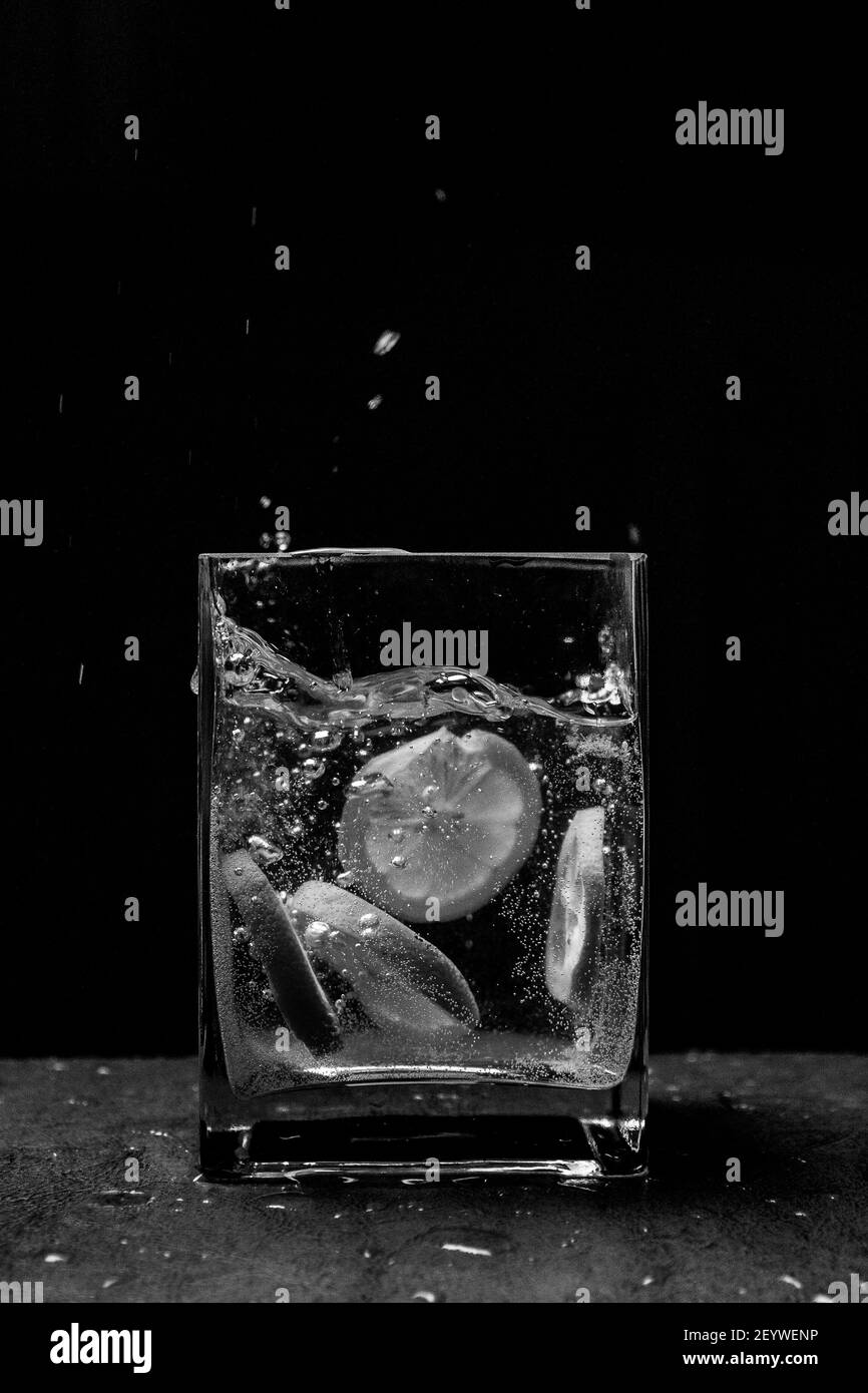 Cut lemon in half Black and White Stock Photos & Images - Alamy