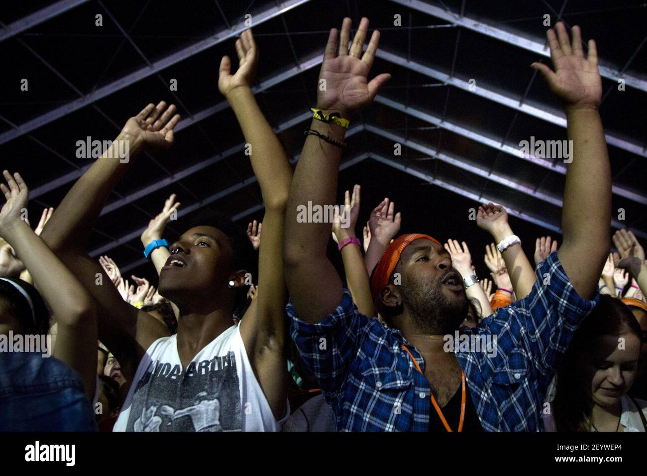 14 July 2012 - Lisbon, Portugal - Crowd on the Optimus Alive Festival ...