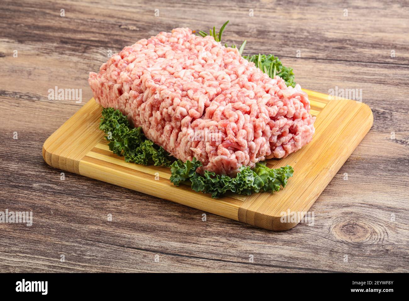 Raw fat pork minced meat for cooking Stock Photo - Alamy