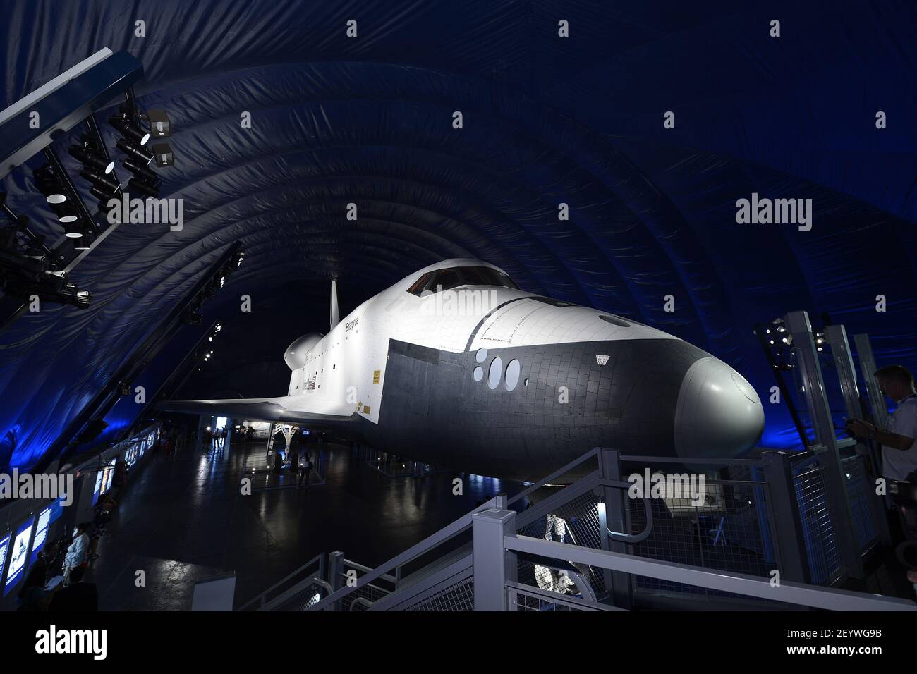 18 July 2012 - New York - The Space Shuttle Enterprise is seen at a ...