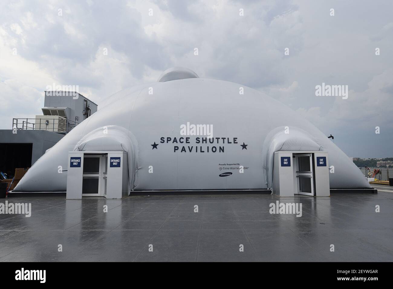 18 July 2012 - New York - The Dome and entrance to The Space Shuttle ...