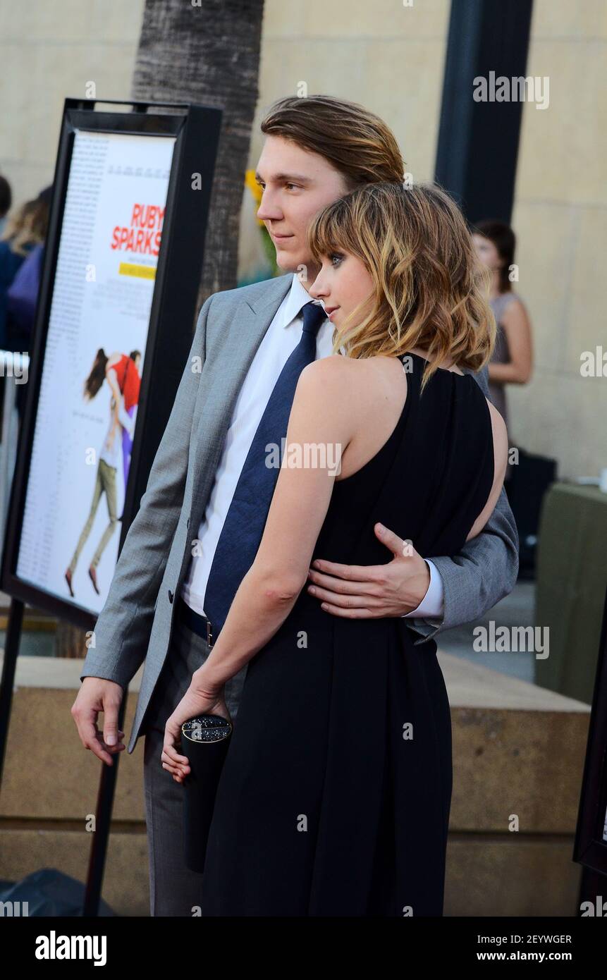 Paul Dano and Zoe Kazan. 19 July 2012, Hollywood, California. 'Ruby ...