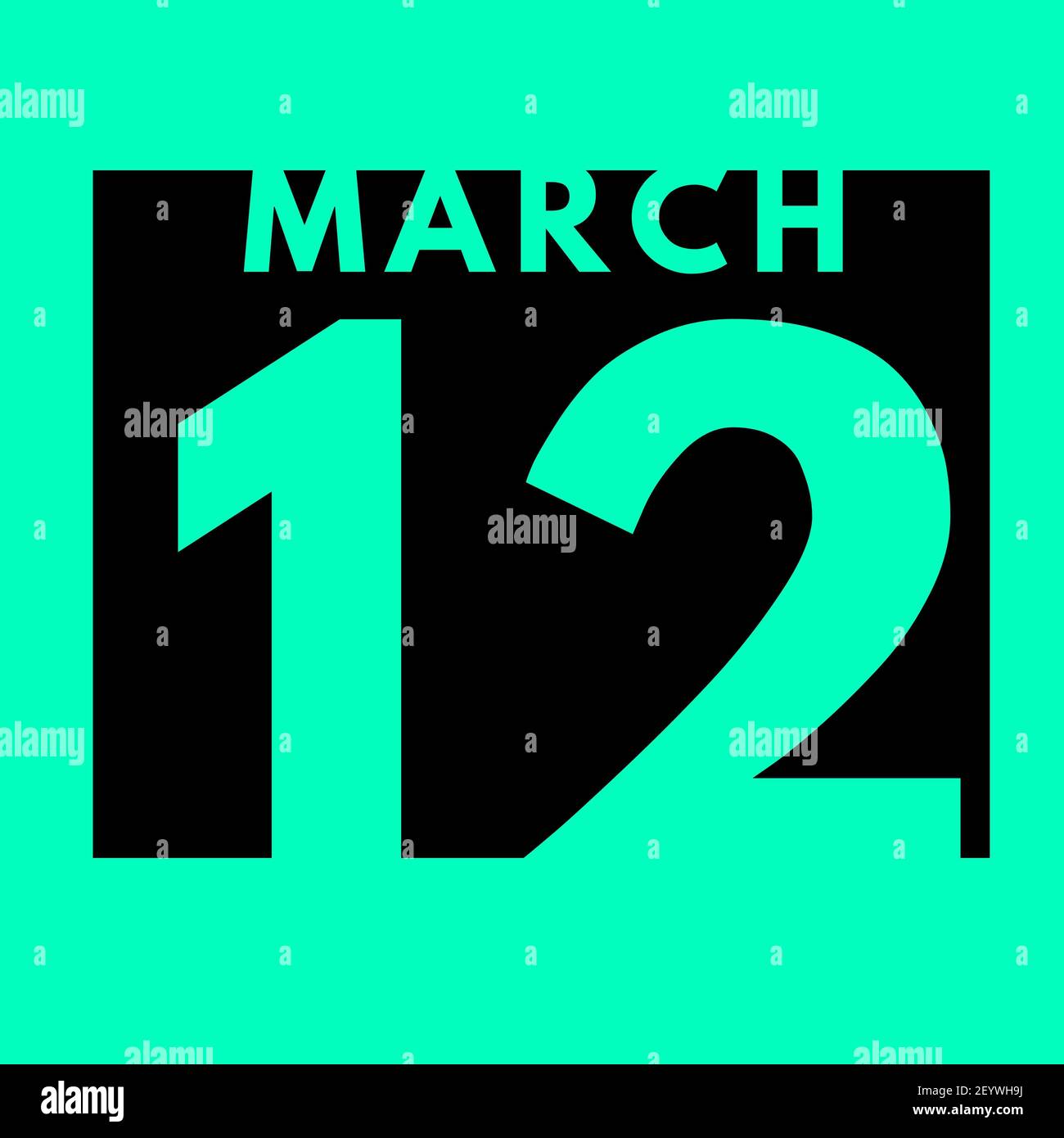 12 march icon hi-res stock photography and images - Alamy