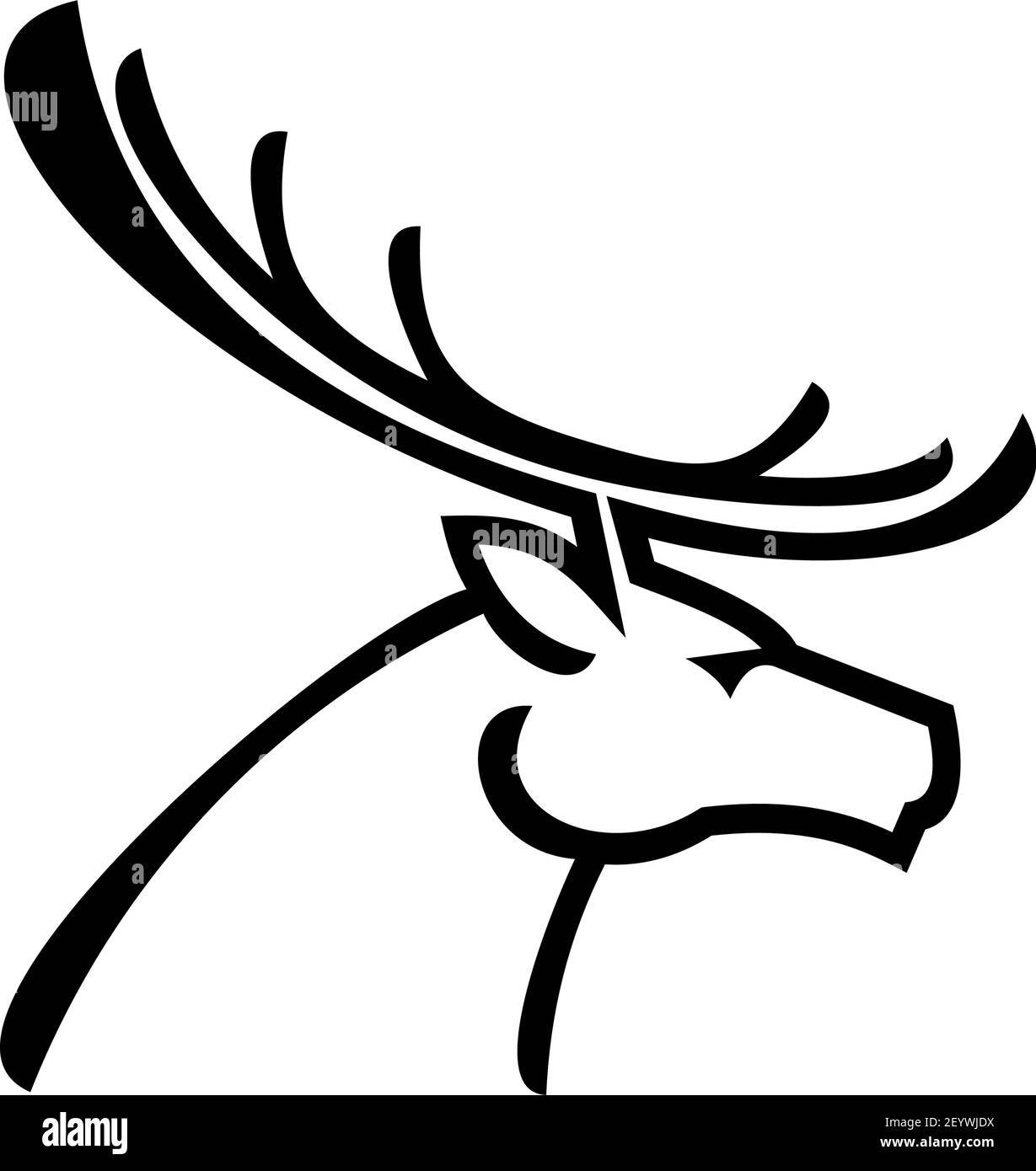 Doe and stag Stock Vector Images - Alamy
